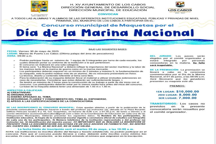 Convocan al concurso de maquetas por El Día de la Marina Nacional - Las ...