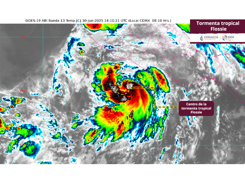 Tormenta tropical "Flossie" amenaza con fuertes lluvias y oleaje ...