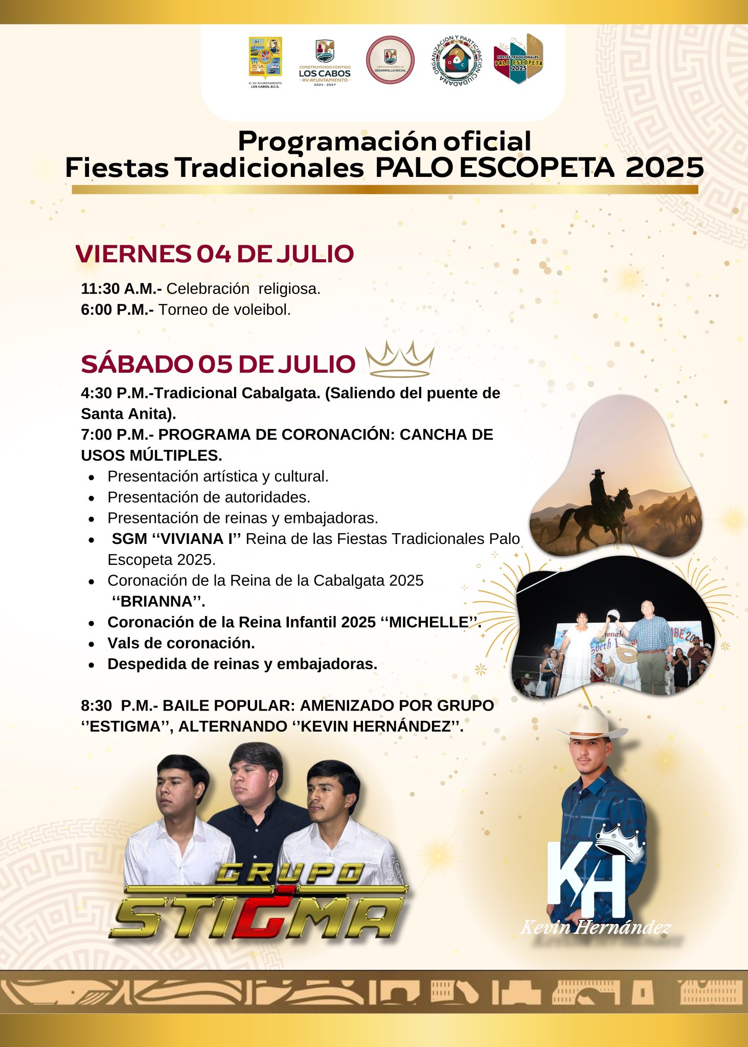 Palo Escopeta alista sus Fiestas Tradicionales 2025 con cultura, fe y ...